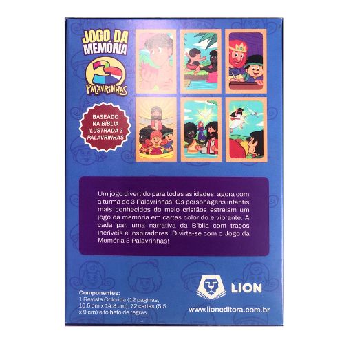 Jogo Da Memória, 3 Palavrinhas Lion Lion Editora - Carrefour