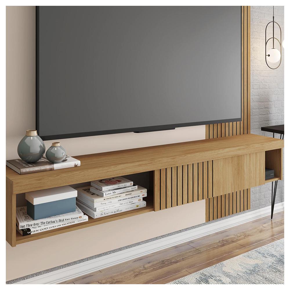 Painel Para Tv's Até 65 Polegadas Marrom Moon Caemmun - Carrefour