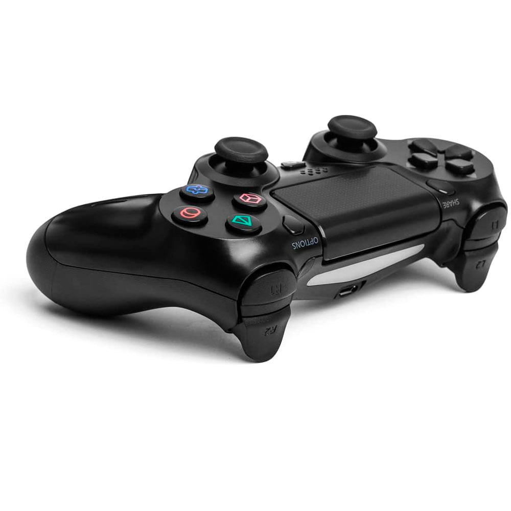 Controle Joystick Sem Fio Video Game Doble Shock Ps 4 Vibratório ...