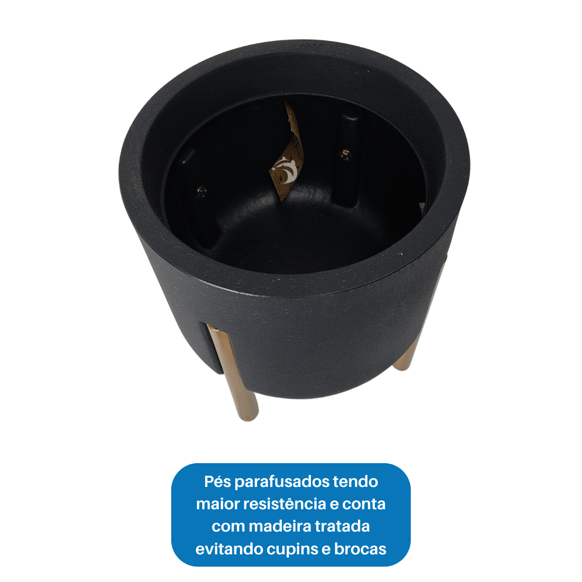 Vaso Cilíndrico Decore Polietileno 36x33x33cm Japi - Carrefour