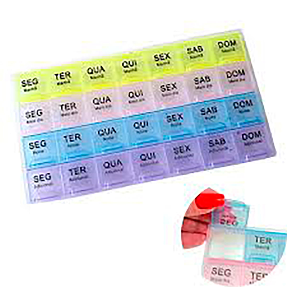 Porta Comprimido Semanal Manhã, Tarde E Noite - Carrefour