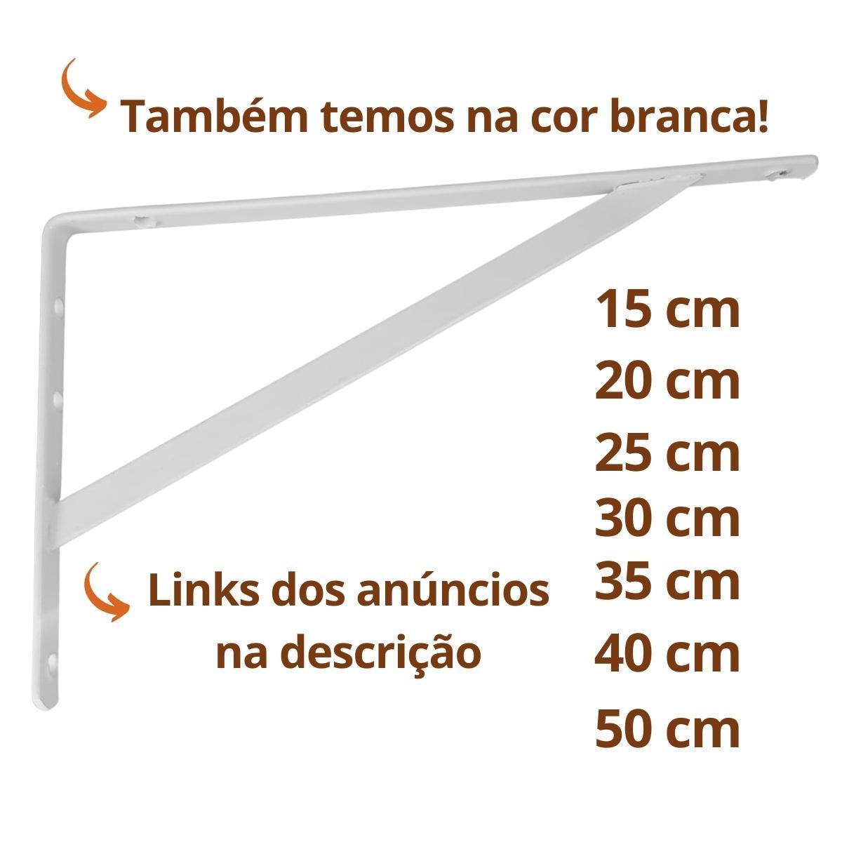Mão Francesa 30 Cm 4 Peças Suporte Cantoneira Prateleira - Carrefour