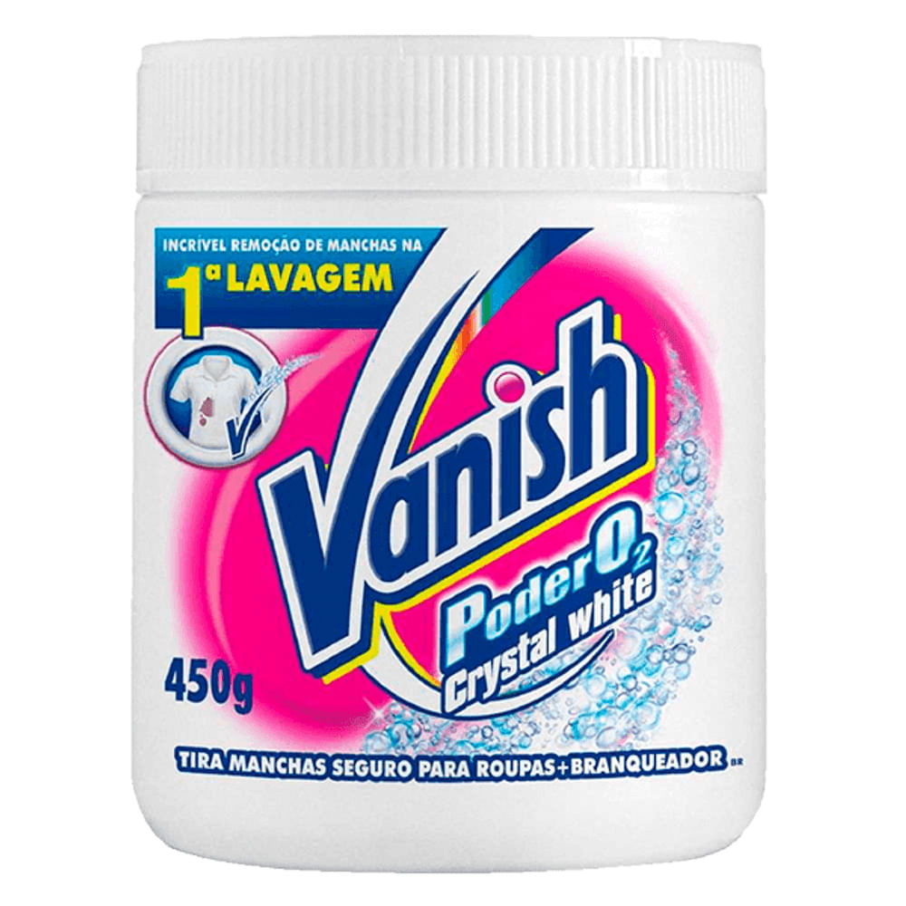 Alvejante Em Pó Vanish Poder O2 Crystal White 450g - Carrefour