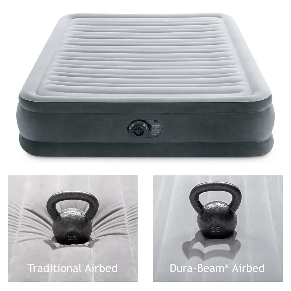Cama Colchão Inflável Casal Dura-beam Até 272 Kg Confort-plush Com ... Cama Colchão Inflável Casal Dura-beam Até 272 Kg Confort-plush Com ...