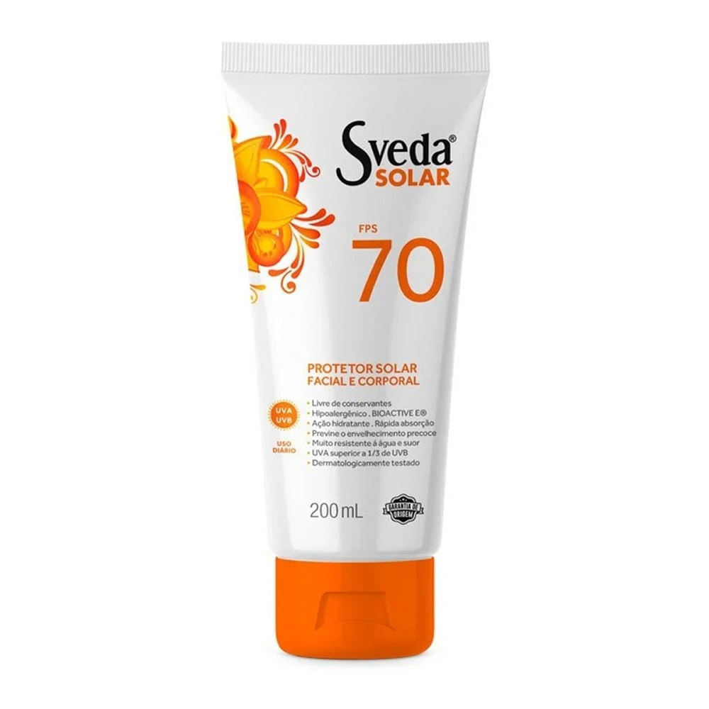Protetor Solar Sveda 200ml Fps 70 Corporal - Carrefour