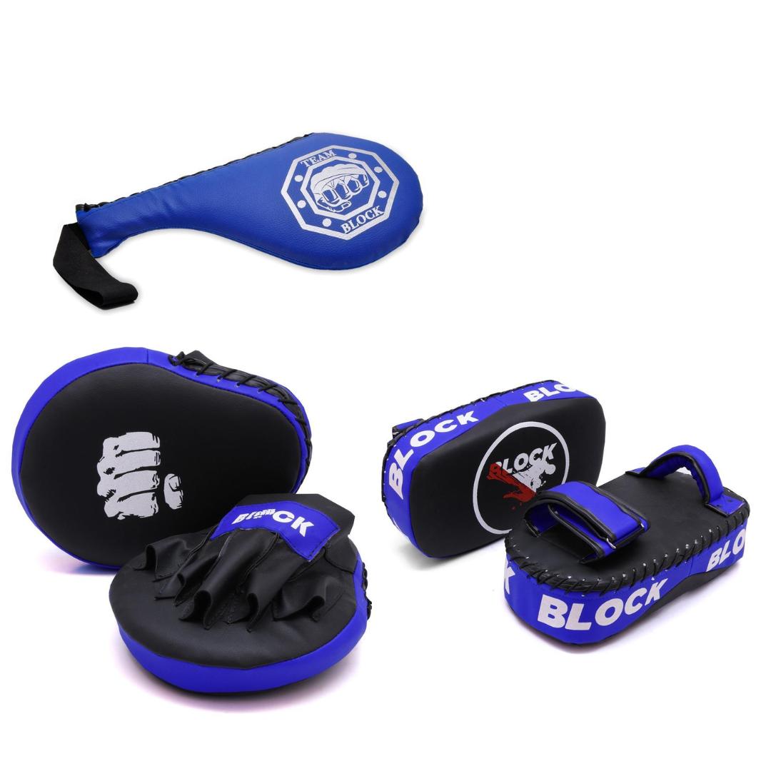 Kit Aparador + Raquete De Chute + Manopla De Foco Muay Thai - Carrefour
