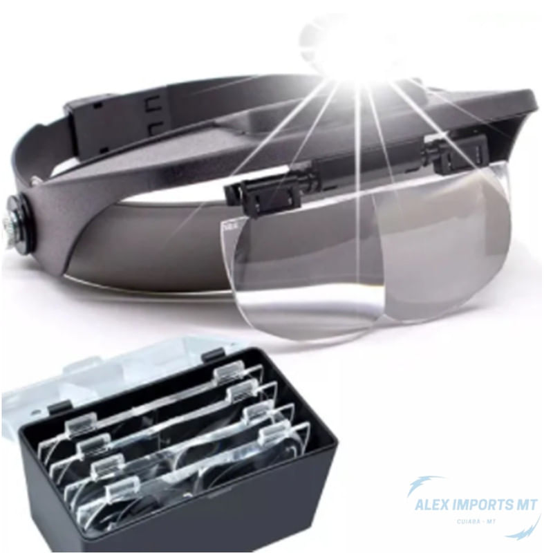 Lupa Cabeça Com Luz Para Dentista Lupa Com Led P Relojoarias - Carrefour