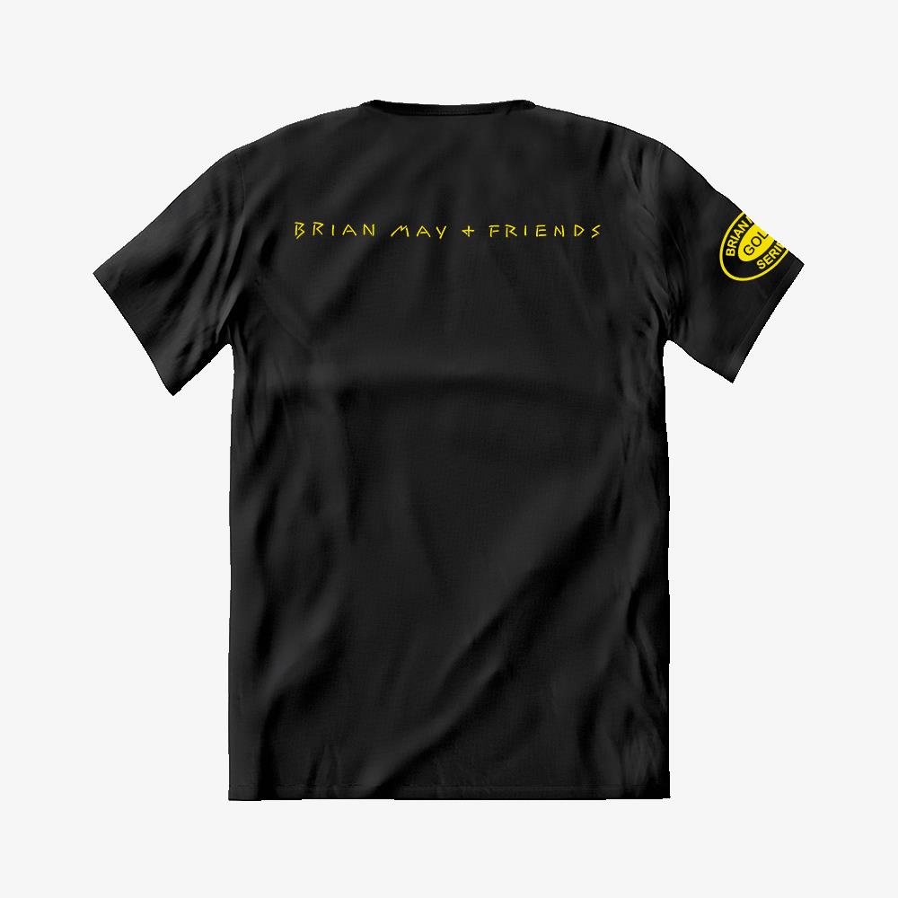 Camiseta Brian May - Star Fleet Classic Yellow Star Tee M | Preta Queen ...