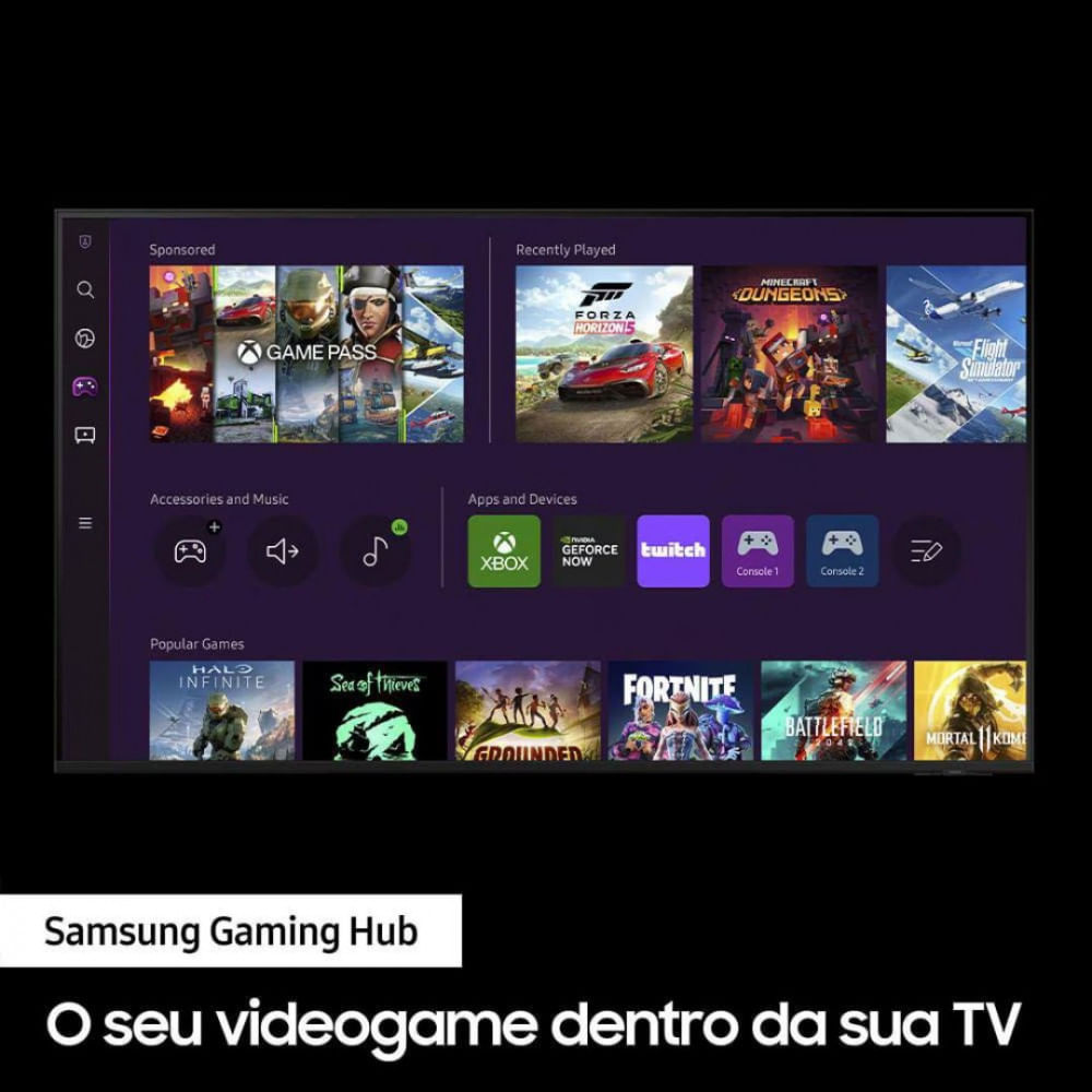 Smart Tv 55 Uhd 4k Samsung 55cu7700 Gaming Hub Processador Crystal ...