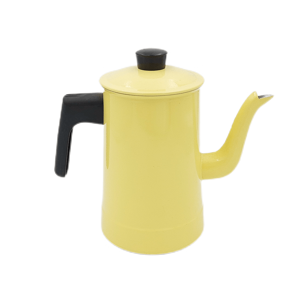 BULE É DE CASA N12 Lindo bule em alumínio com pintura externa amarela ...