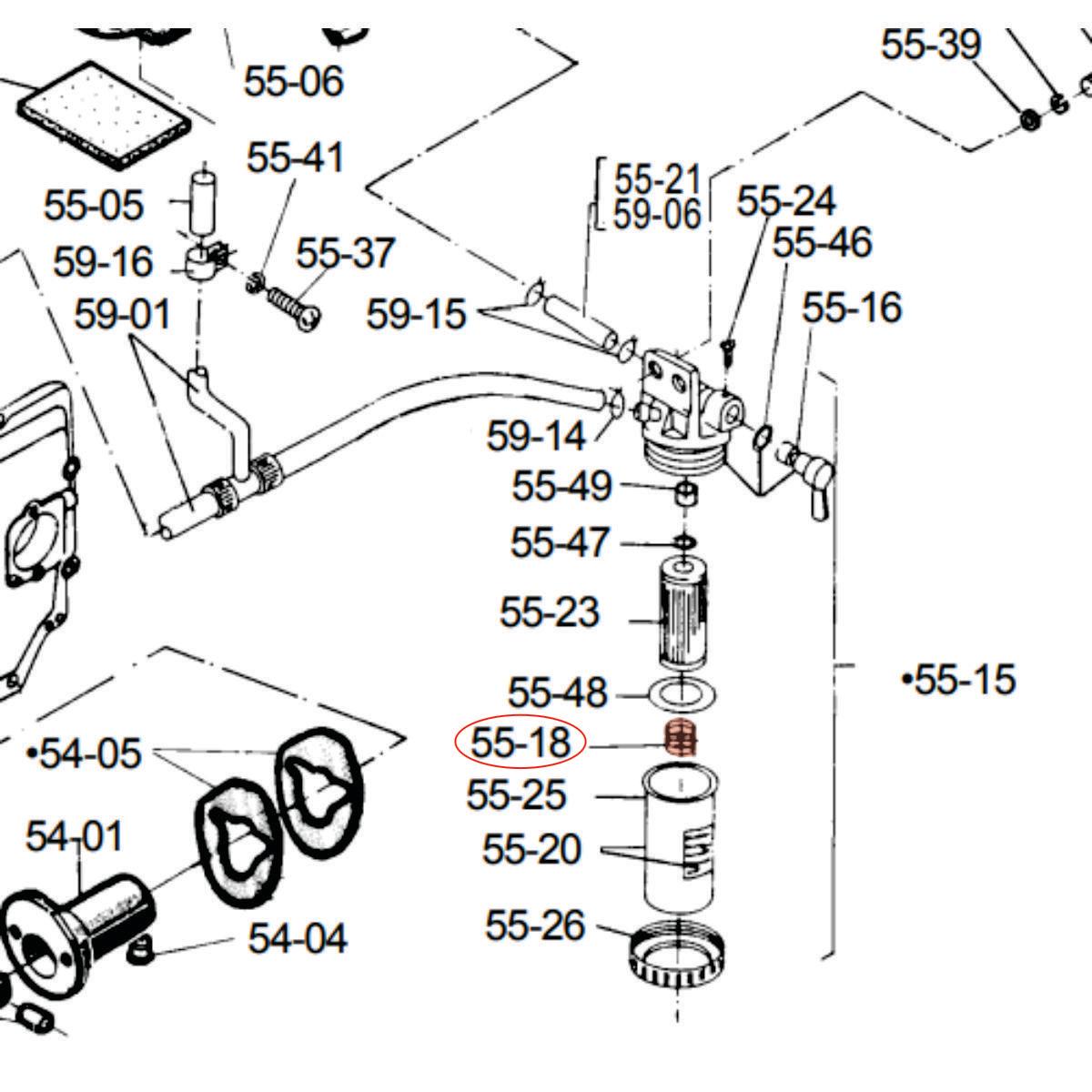 Mola Elemento Filtro Combustível Motor Yanmar Ns Original - Carrefour
