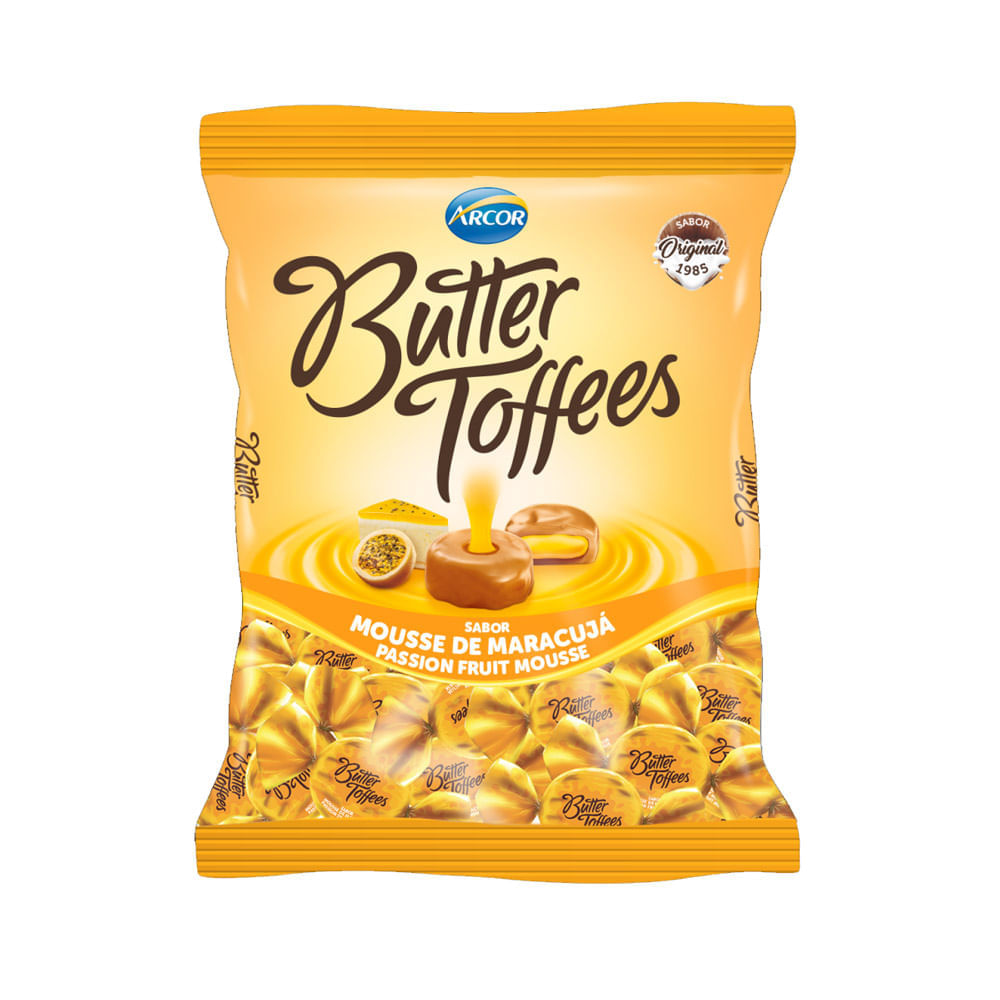 Bala Arcor Butter Toffees Mousse De Maracujá 100g - Carrefour