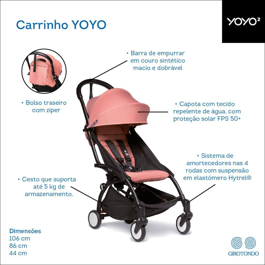 Carrinho De Bebê Compacto Yoyo Rosa Ginger - Carrefour