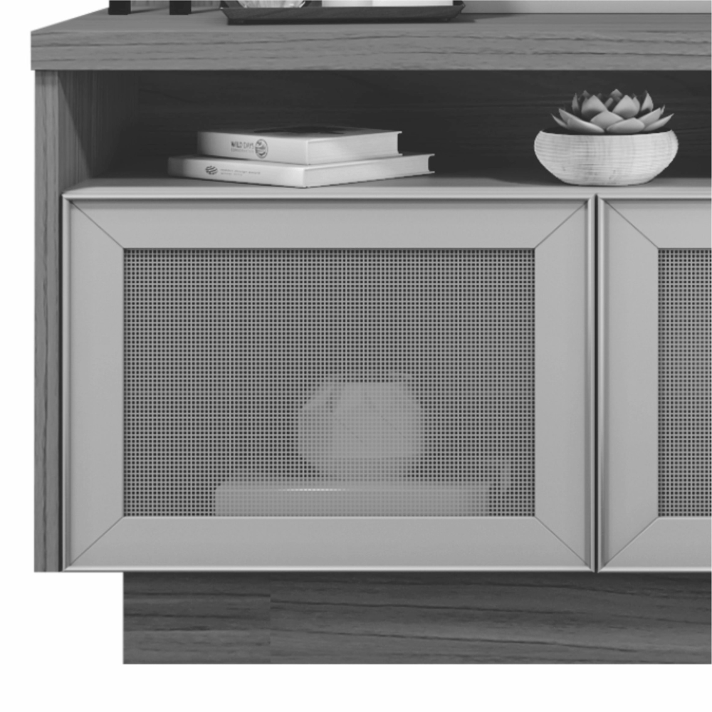 Home Equilíbrio Candian Cinamomo E Grafite Tv Até 65" - Carrefour