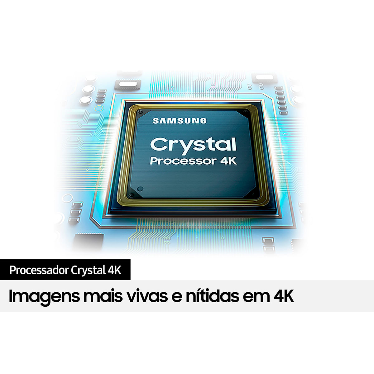 Samsung Smart TV 43 polegadas UHD 4K 43CU7700 Processador Crystal 4K Gaming Hub Alexa built in ...