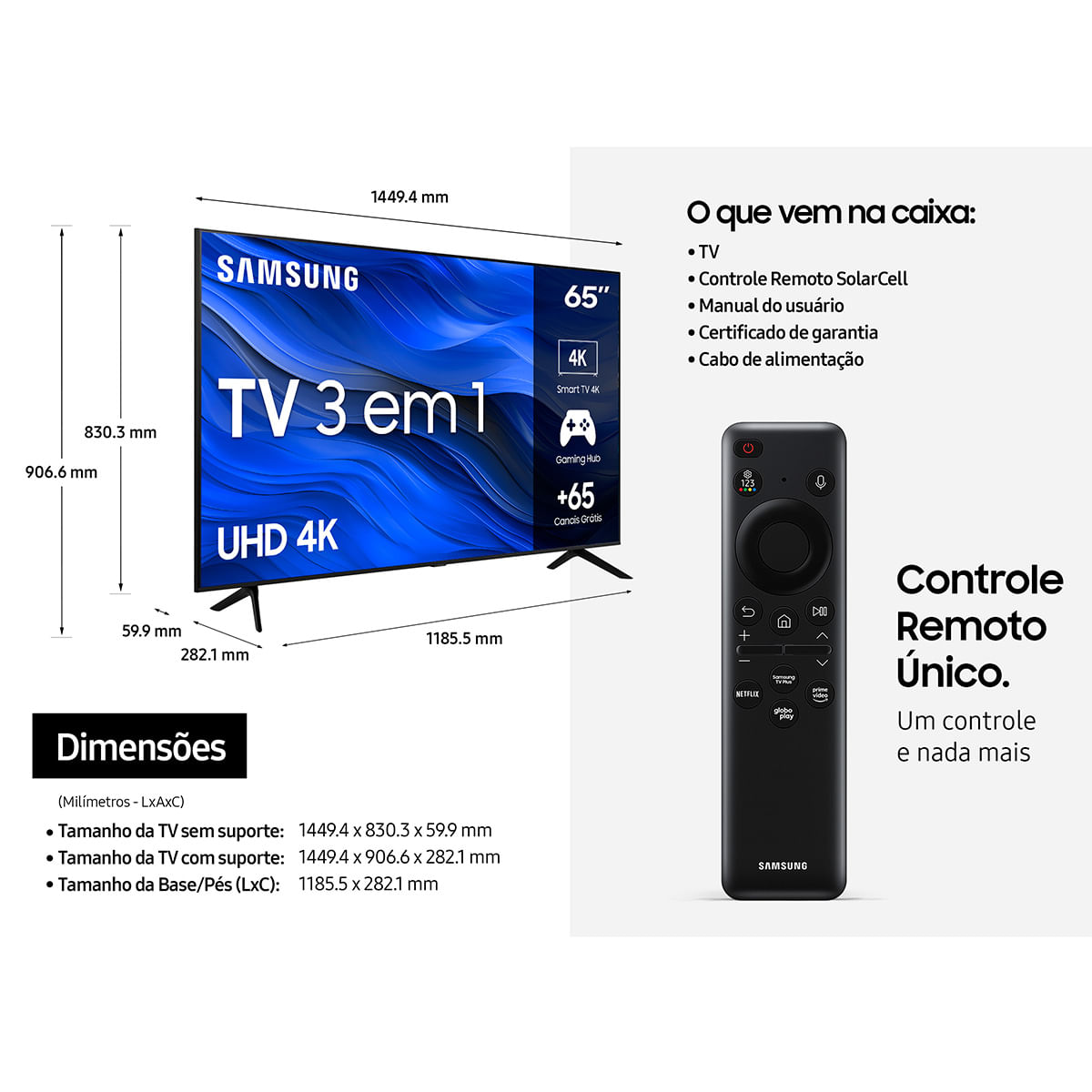Samsung Smart TV 70 polegadas UHD 4K 70CU7700 Processador Crystal 4K ...