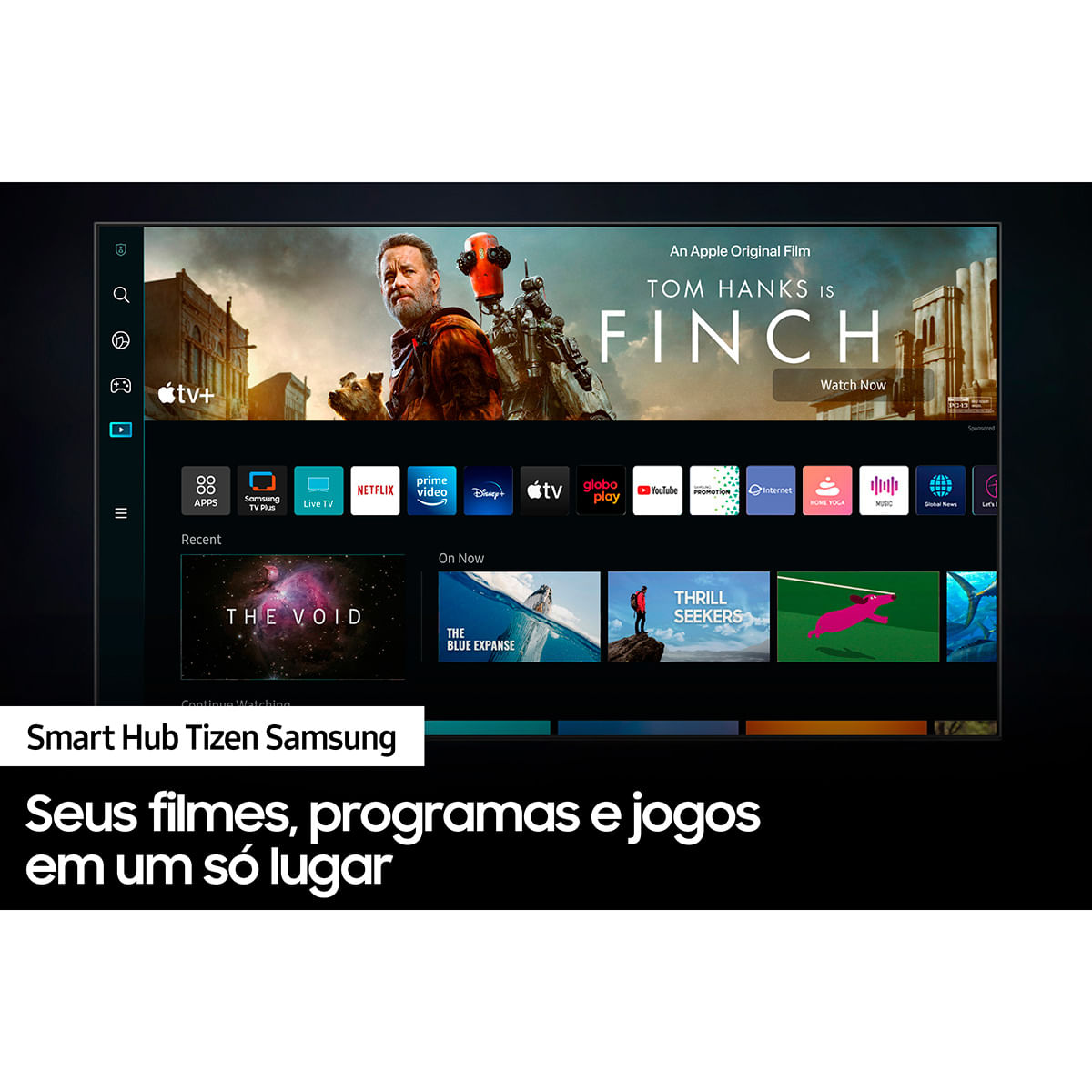 Samsung Smart TV 75 polegadas UHD 4K 75CU7700 Processador Crystal 4K ...