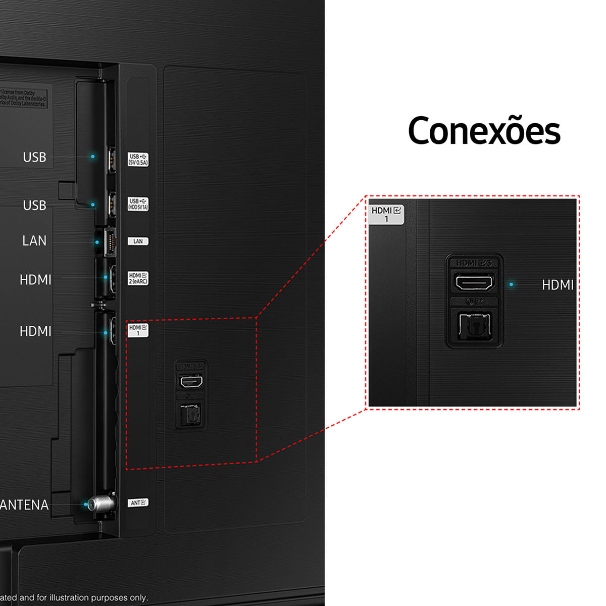 Samsung Smart TV 75 polegadas Crystal UHD 4K 75CU8000 Painel Dynamic ...