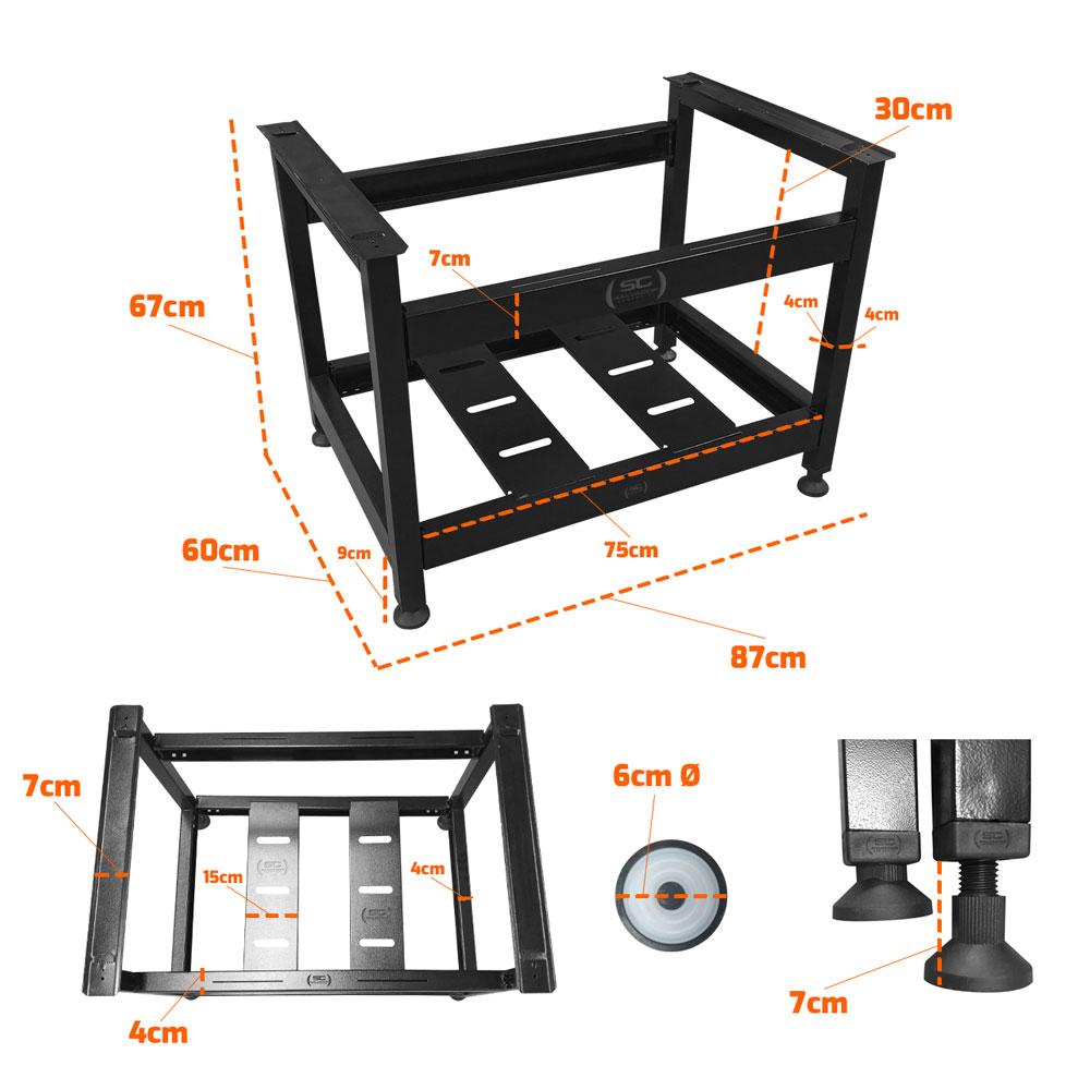 Cavalete De Apoio Linha Prime Em Aço Inox Pce090 90cm - Venâncio 33708 ...