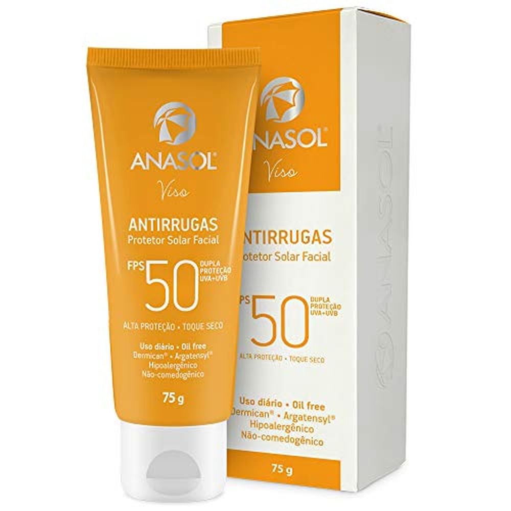 Protetor Solar Facial Anasol Fps 50 Antirrugas Com 75g - Carrefour