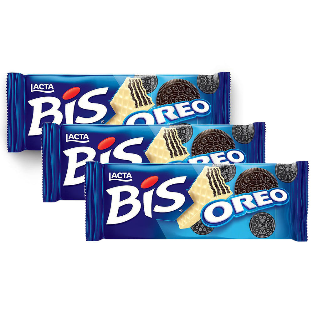 Chocolate Bis Lacta Oreo com 100,8g | Kit com três unidades - Carrefour