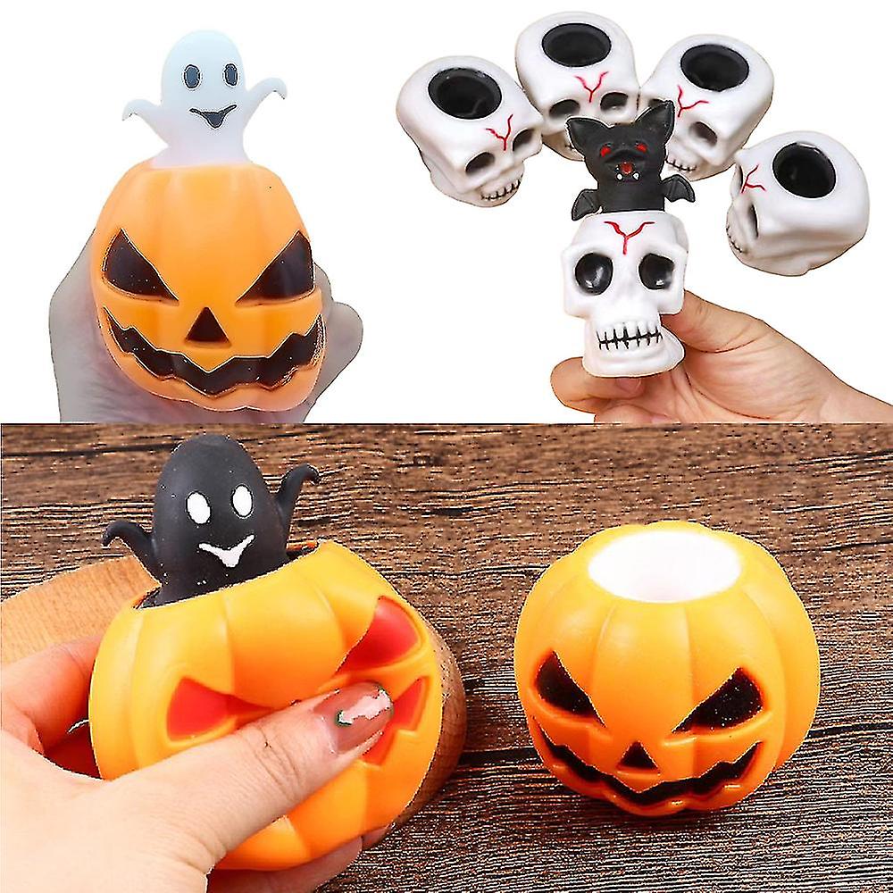 Brinquedo Sensorial Funny Ghost Fidget Squeeze Pumpkin Head - Carrefour