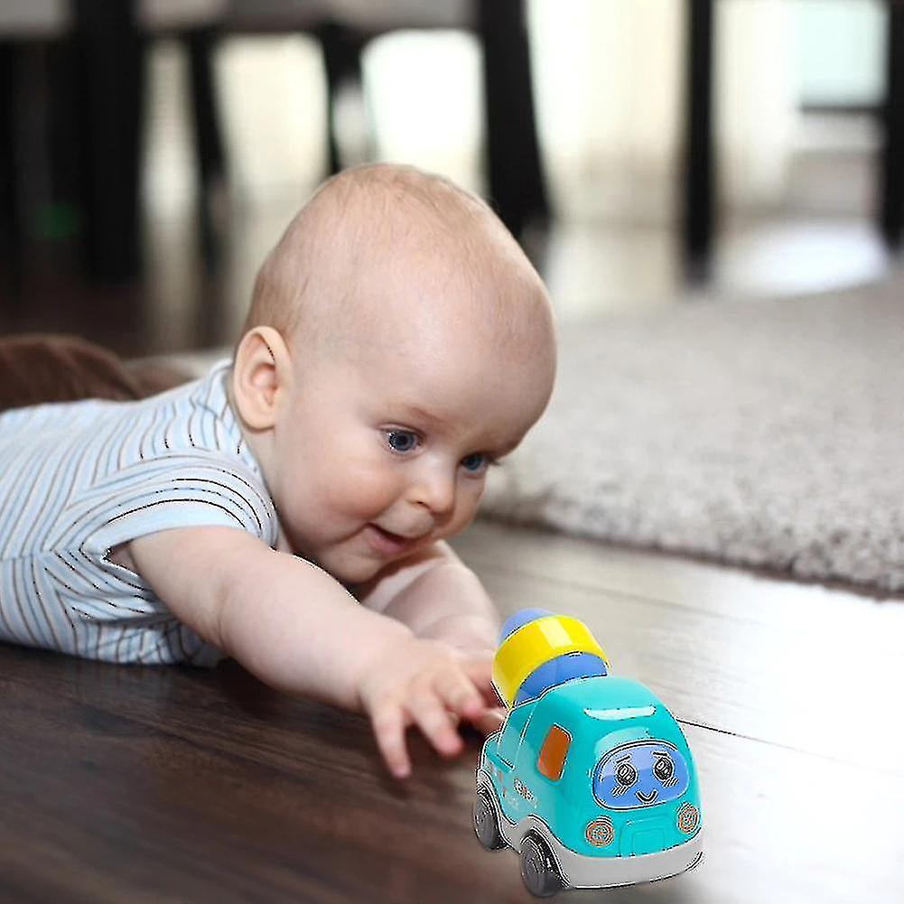 Mini Carro Cartoon Puxar Para Trás Carro Bebê Brilhante Música Infantil ...