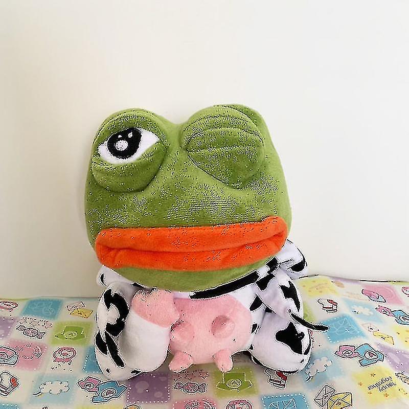 Sapo Triste Boneca De Pelúcia 25cm Pepe Sapo Solitário Vaca Olho Grande ...