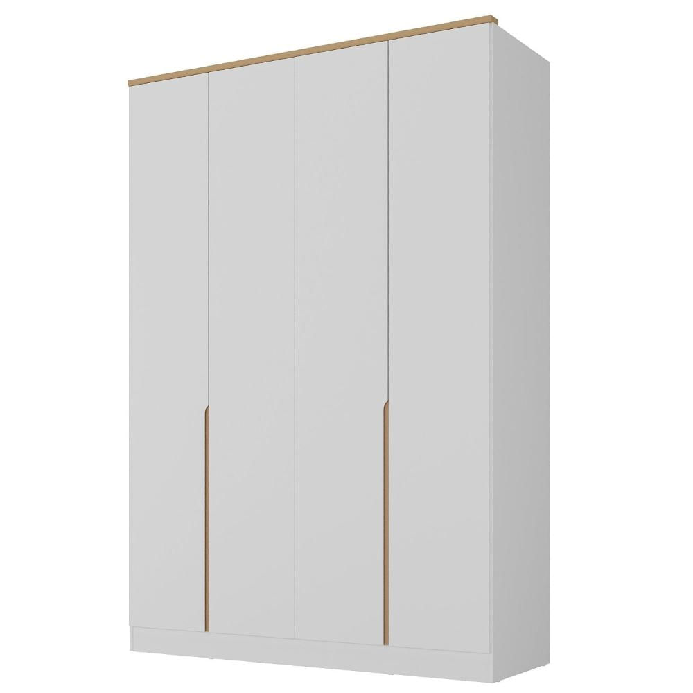 Guarda Roupa Infantil 4 Portas 2 Gavetas Sky Branco/olmo Italiano ...