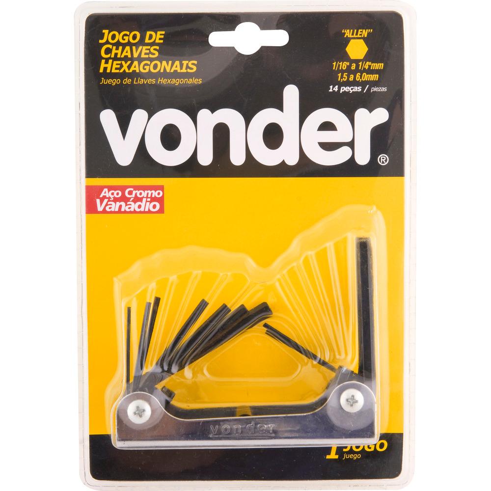 Jogo Chave Hexagonal Allen Combinado 1,5-6,0mm 1/16-1/4 Can - Carrefour
