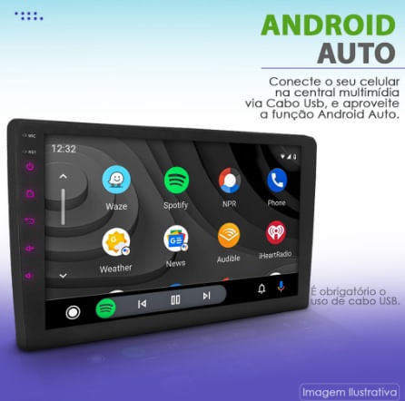Kit Multimídia Creta Pcd Action 9 Pol Carplay Androidauto Usb Bt Radio - Carrefour