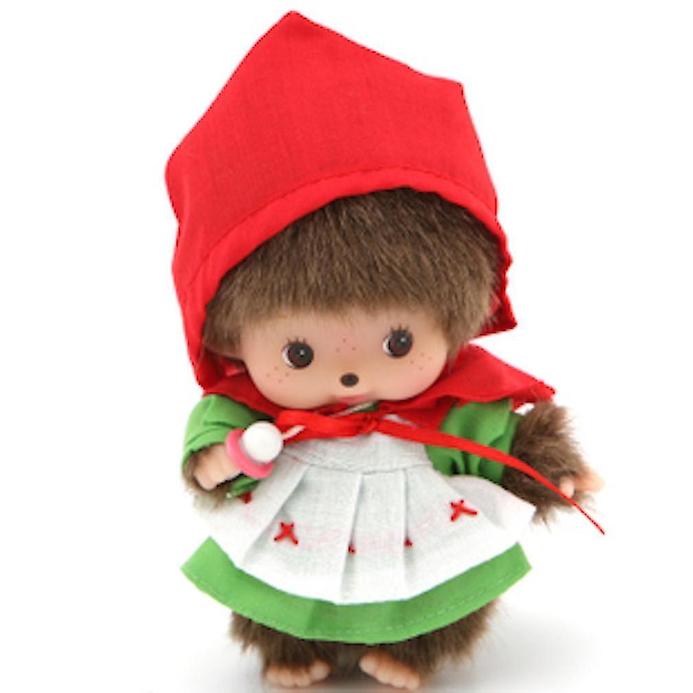 Monchhichi Monkiki Chapeuzinho Vermelho Pelúcia Boneca Brinquedo 15c ...
