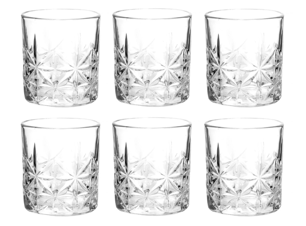 Kit 6 Copo Baixo Vidro Grosso 330ml Haus Concept Pavillion - Carrefour