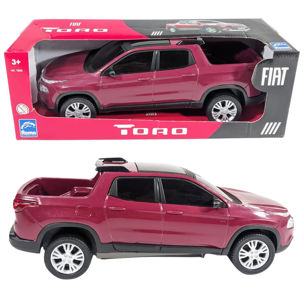 Carrinho Fiat Toro De Brinquedo Carro Pick Up Miniatura Roma - Carrefour