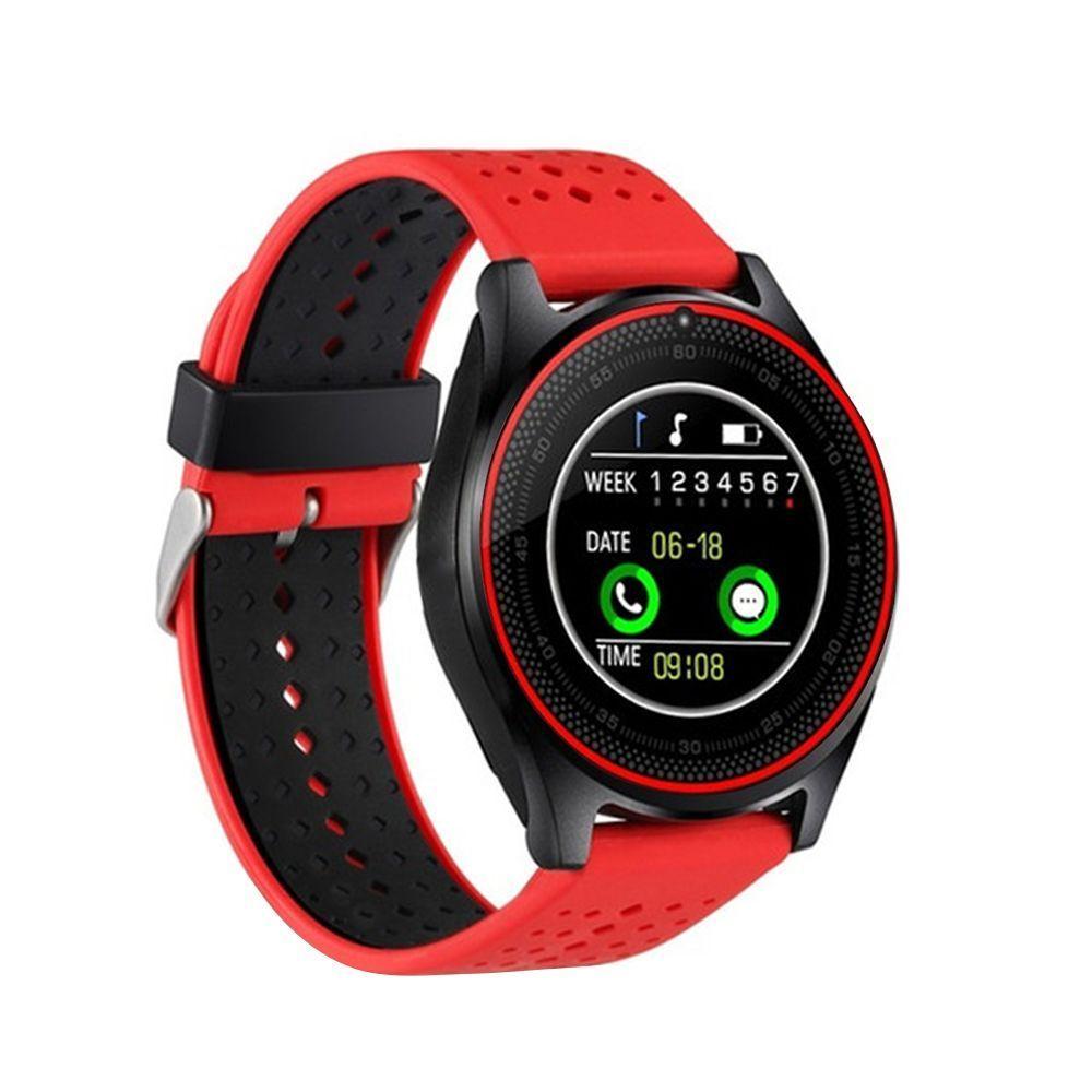 Relogio Smartwatch Inteligente V9 Sport Bluetooth - Vermelho - Carrefour
