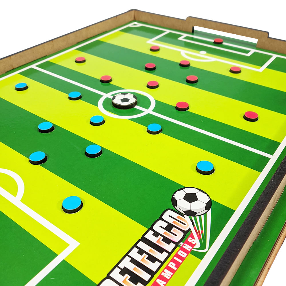 Jogo De Tabuleiro Futebol Dedo Peteleco Educativo Em Madeira - Carrefour
