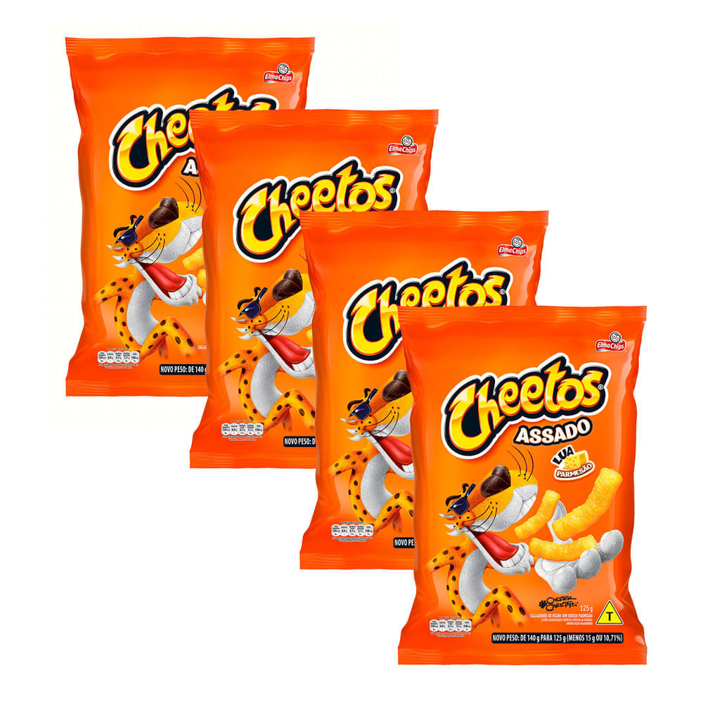Kit 4 Cheetos Elma Chips Lua Parmesão 125g - Carrefour
