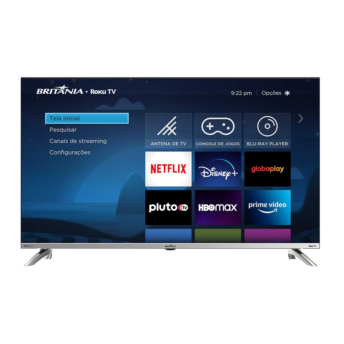 Smart TV Britânia 40 Polegadas BTV40G7PR2CSBLF Full HD LED Dolby Audio ...