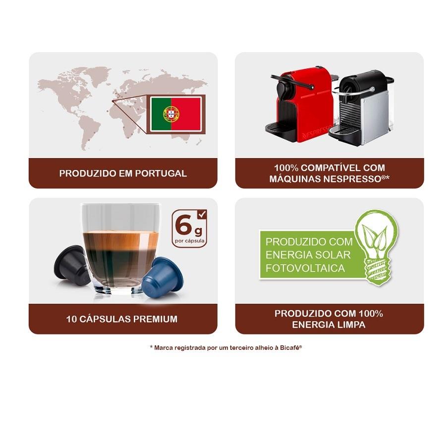 10 Cápsulas Café Purple Bicafé Intenso e Cremoso Compatível Com ...