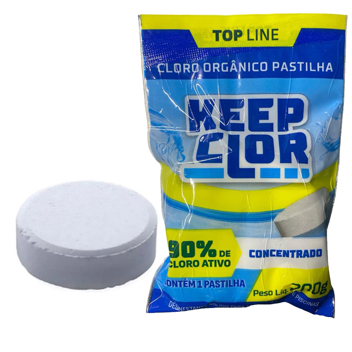 Kit 5 Pastilhas Tabletes Cloro Piscina 200g Concentrado - Carrefour