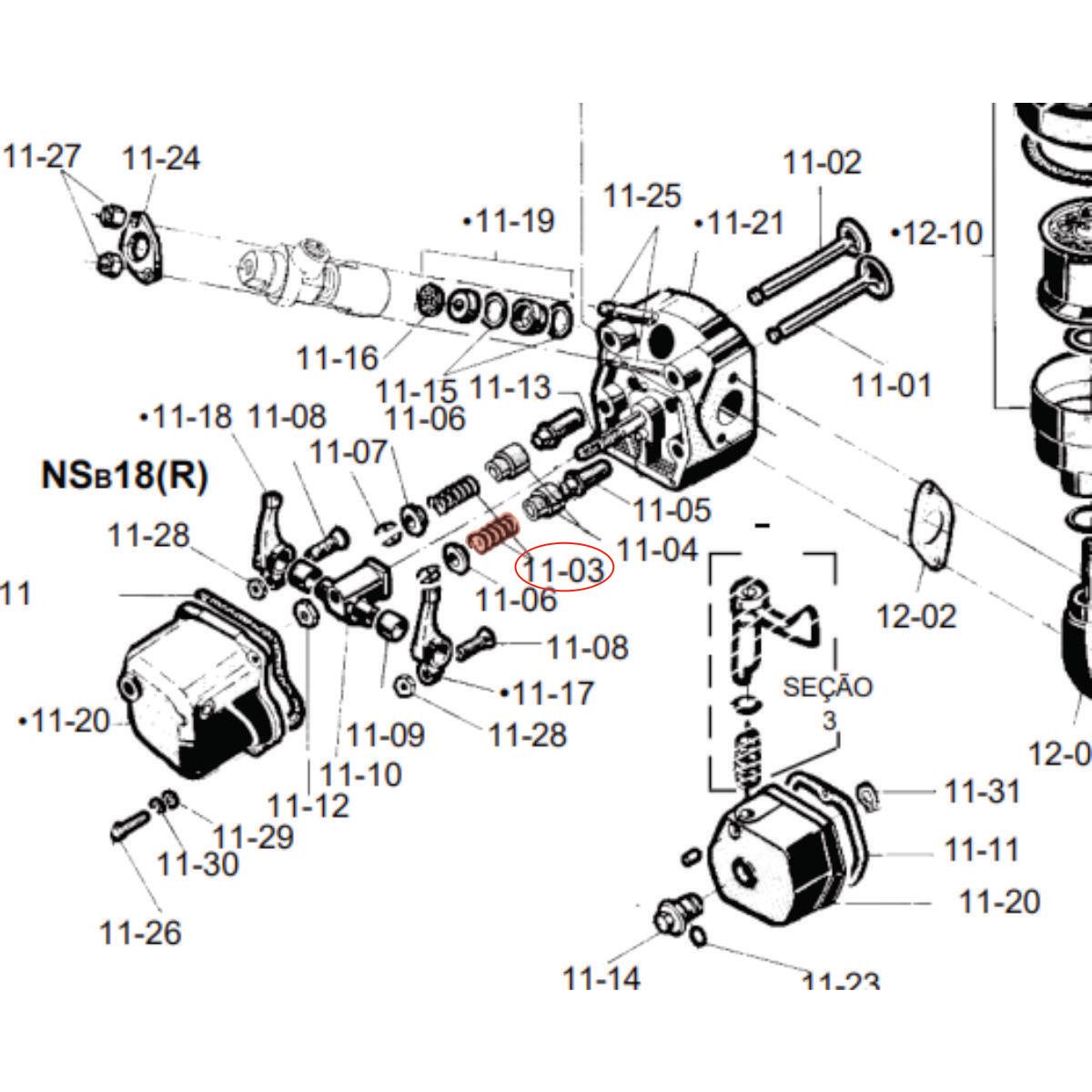 Mola De Válvula Cabeçote Motor Yanmar Ns90 Ns95 Original - Carrefour