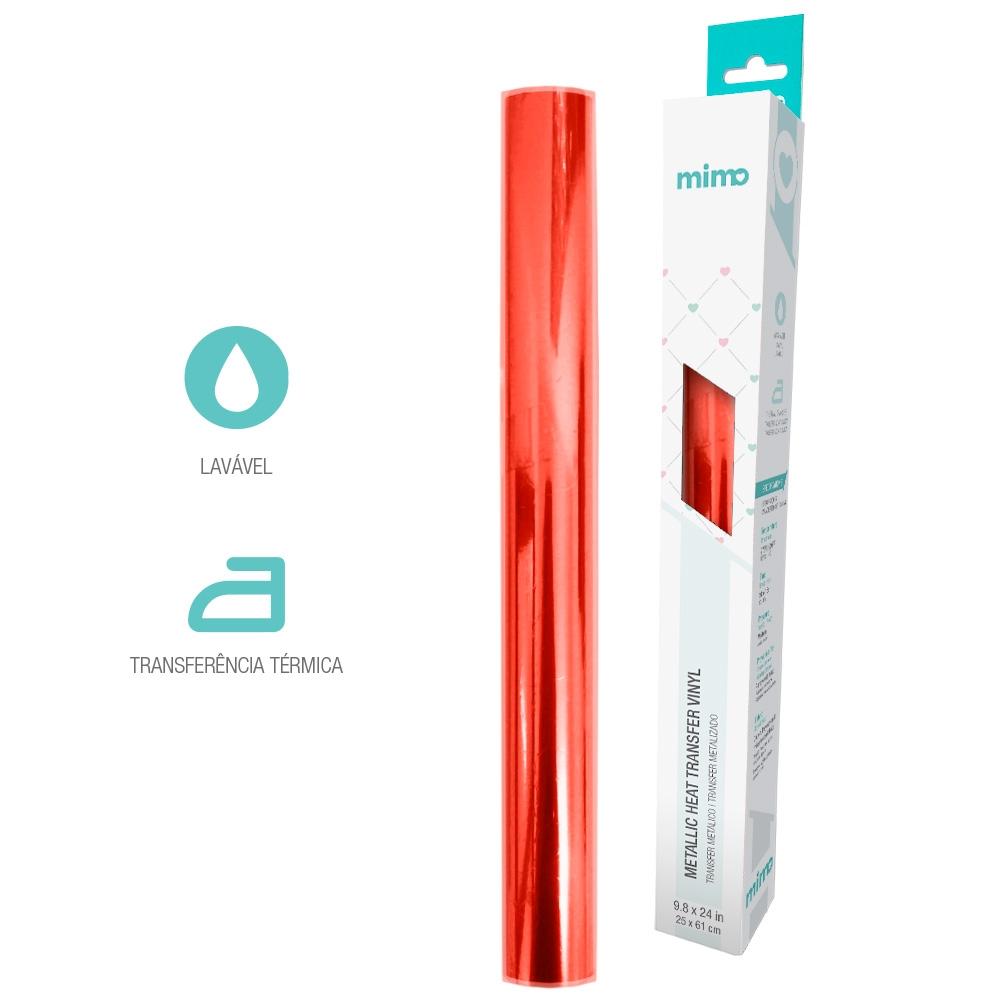 Transfer Metálico - Vermelho Puro - Mimo - 25 X 61 Cm- 1 Unid - Carrefour