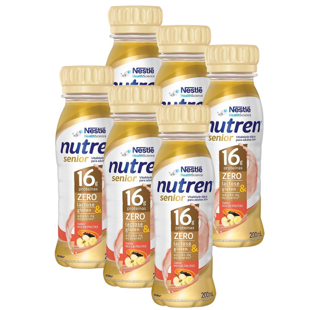 Kit 6 Nutren Senior Mix De Frutas Suplemento Alimentar 200ml - Carrefour