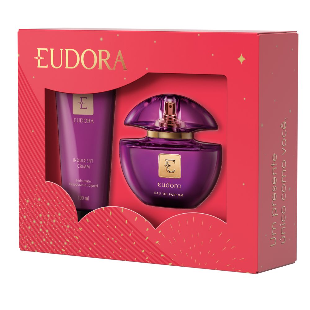 Kit Presente Natal Eudora Hidratante Indulgenita Cream 100ml E Perfume Eua De Parfum - Carrefour