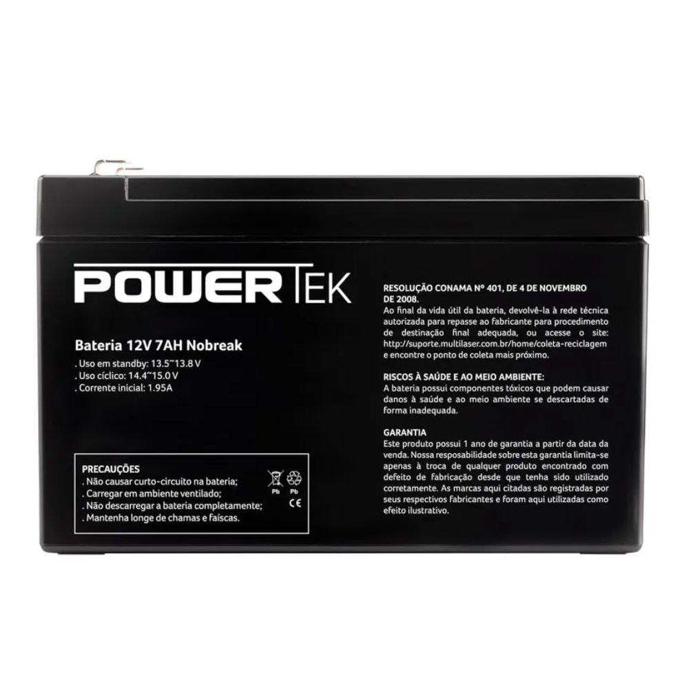Bateria Powertek 12v 7ah Para Nobreak - En013 - Carrefour
