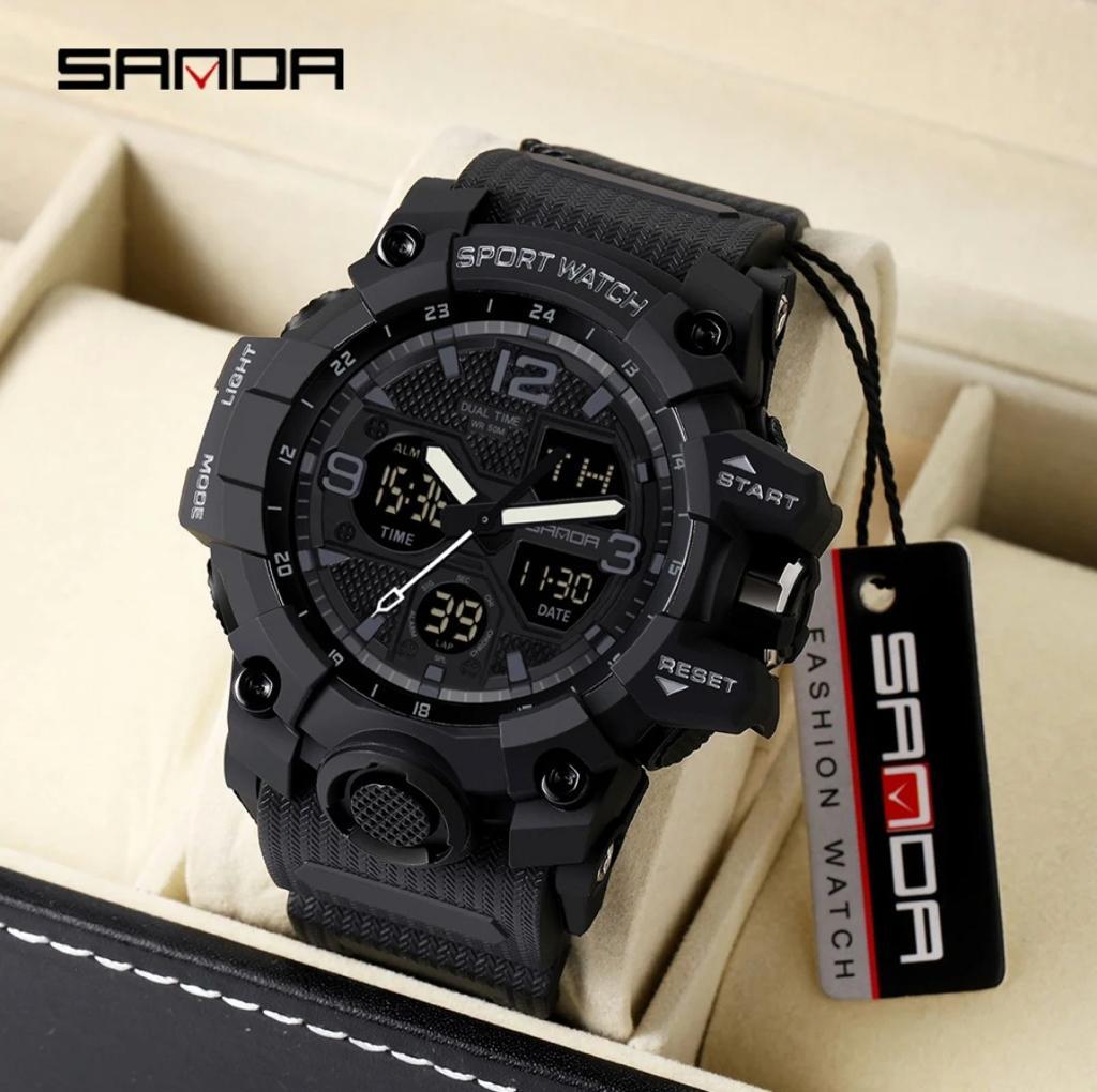 Relógio Masculino Sanda 3168 Militar Shock Tatico Original - Carrefour