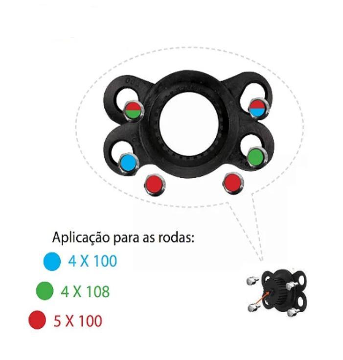 Calota Sportiva Modelo Velox Aro 15 Polegadas Black/silver Parafuso ...