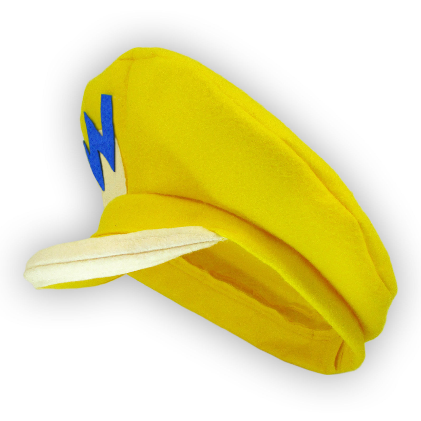 Boina / Chapéu / Boné Wario Em Feltro C/bigode Autoadesivo - Carrefour