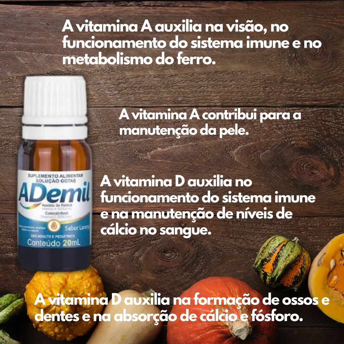 Vitamina Ademil Vitamina A E Vitamina D 10x20ml - Carrefour
