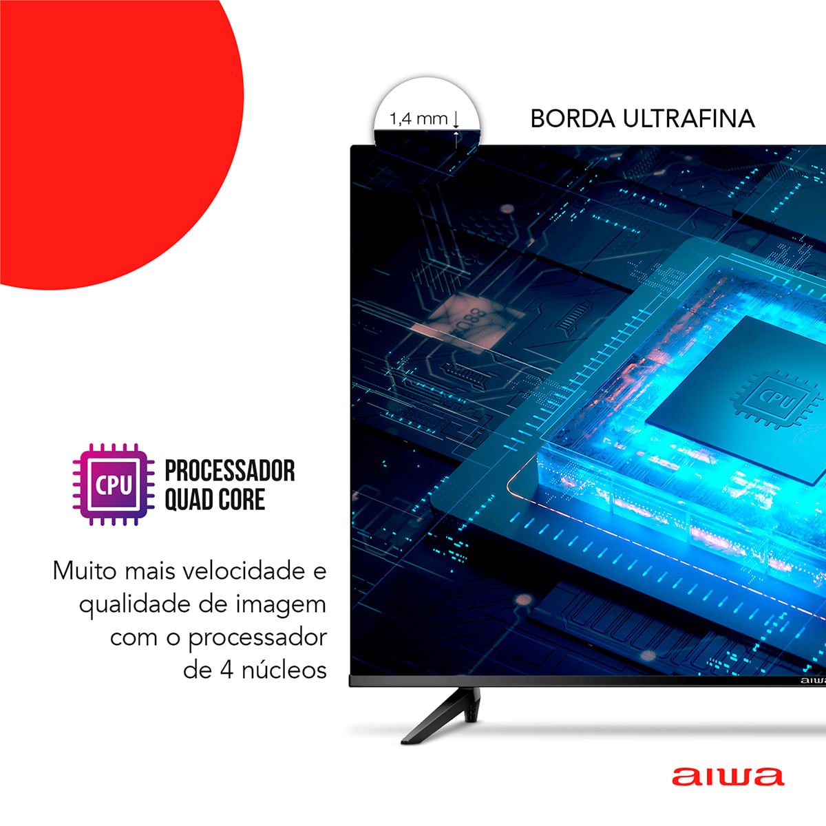 Smart Tv Aiwa 50 Polegadas Aws-Tv-50-Bl-01 4k Uhd Led Hdr10 Dolby Audio -Carrefour - Carrefour